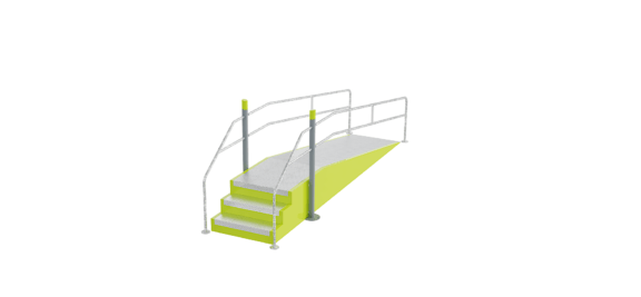 Stairs with Ramp - Inclusive - Active Discovery