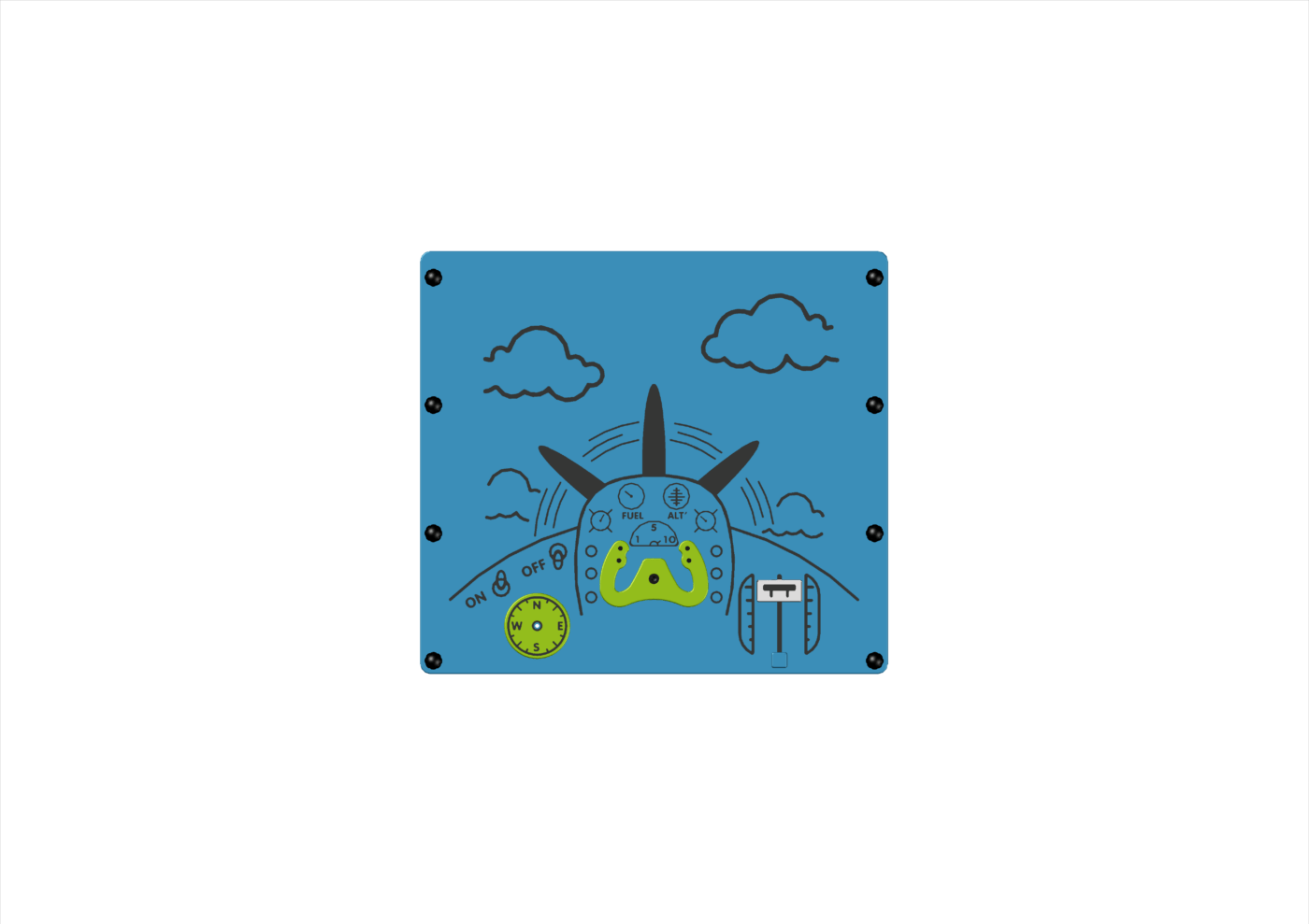 Aeroplane Play Panel - Active Discovery